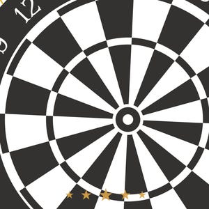 Dart Board Template SVG | Dart Board CNC or Laser Engraving File | Dart ...