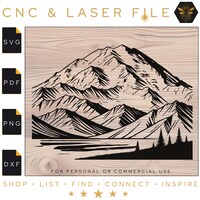 Denali National Park Denali Alaska Mountain Svg, Png, Digital File - Etsy