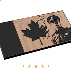 Tattered Canadian Police Officer Flag Svg | Canadian Law Enforcement ...