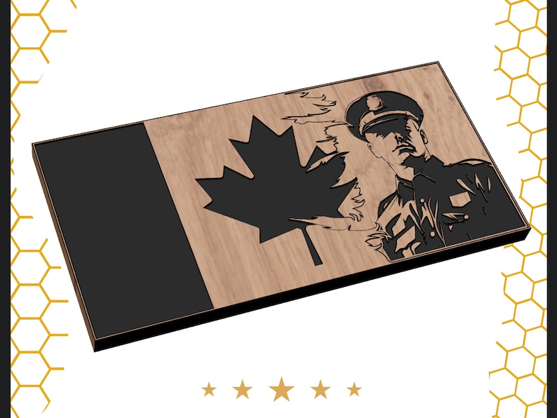 Tattered Canadian Police Officer Flag Svg | Canadian Law Enforcement ...