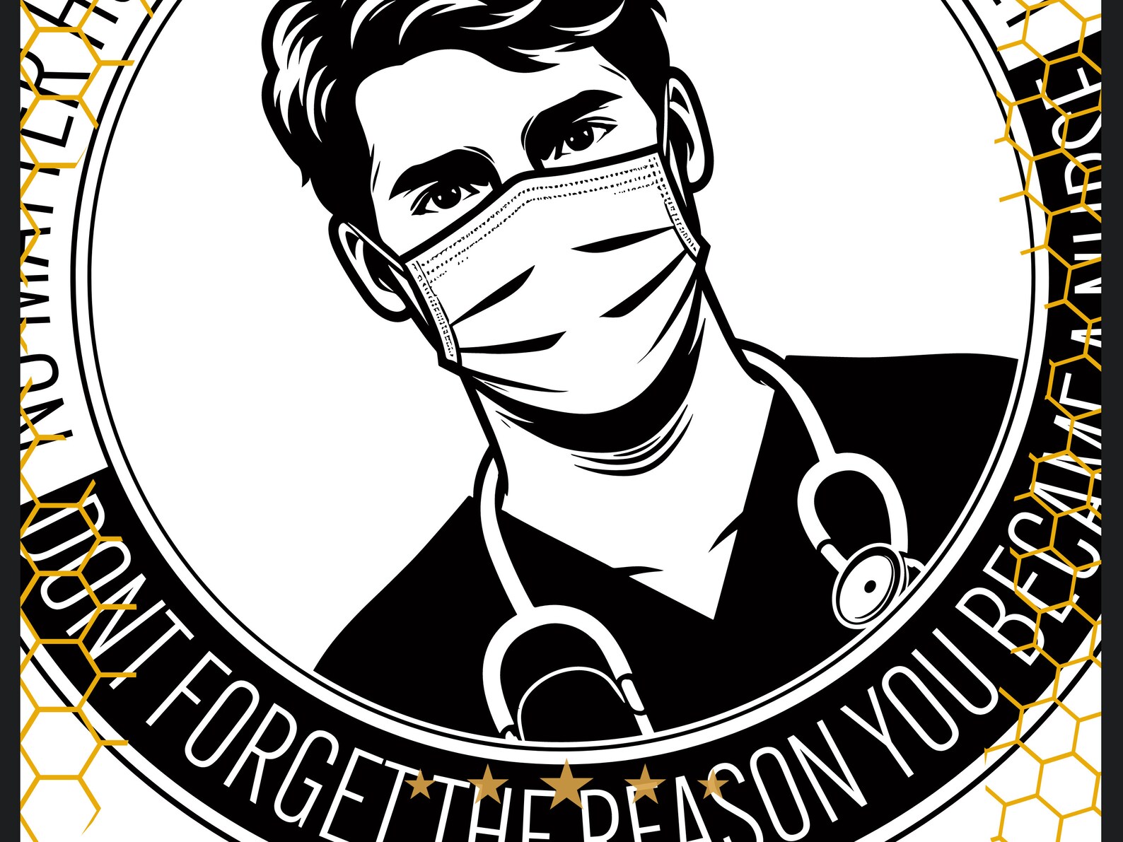 RN Male Nurse Sign Don't Forget the Reason You Became a Nurse Male ...