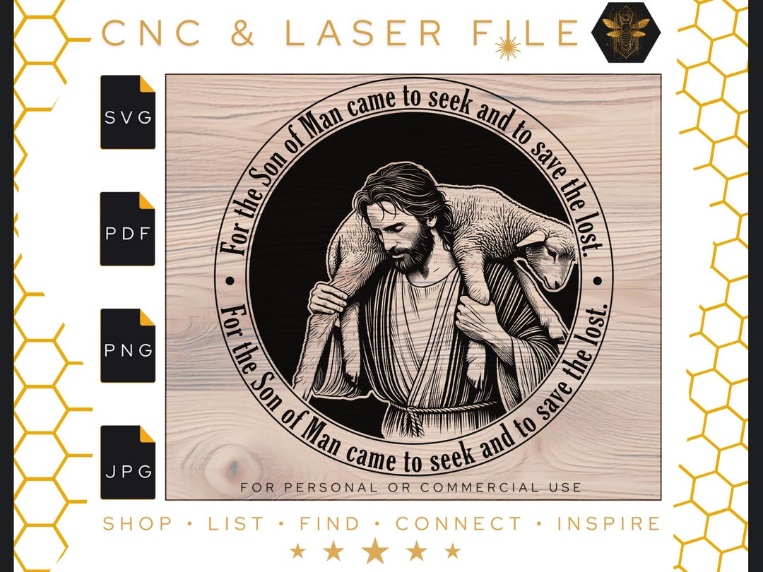 Jesus Came to Seek and to Save the Lost | Lost Sheep Svg | Detailed ...