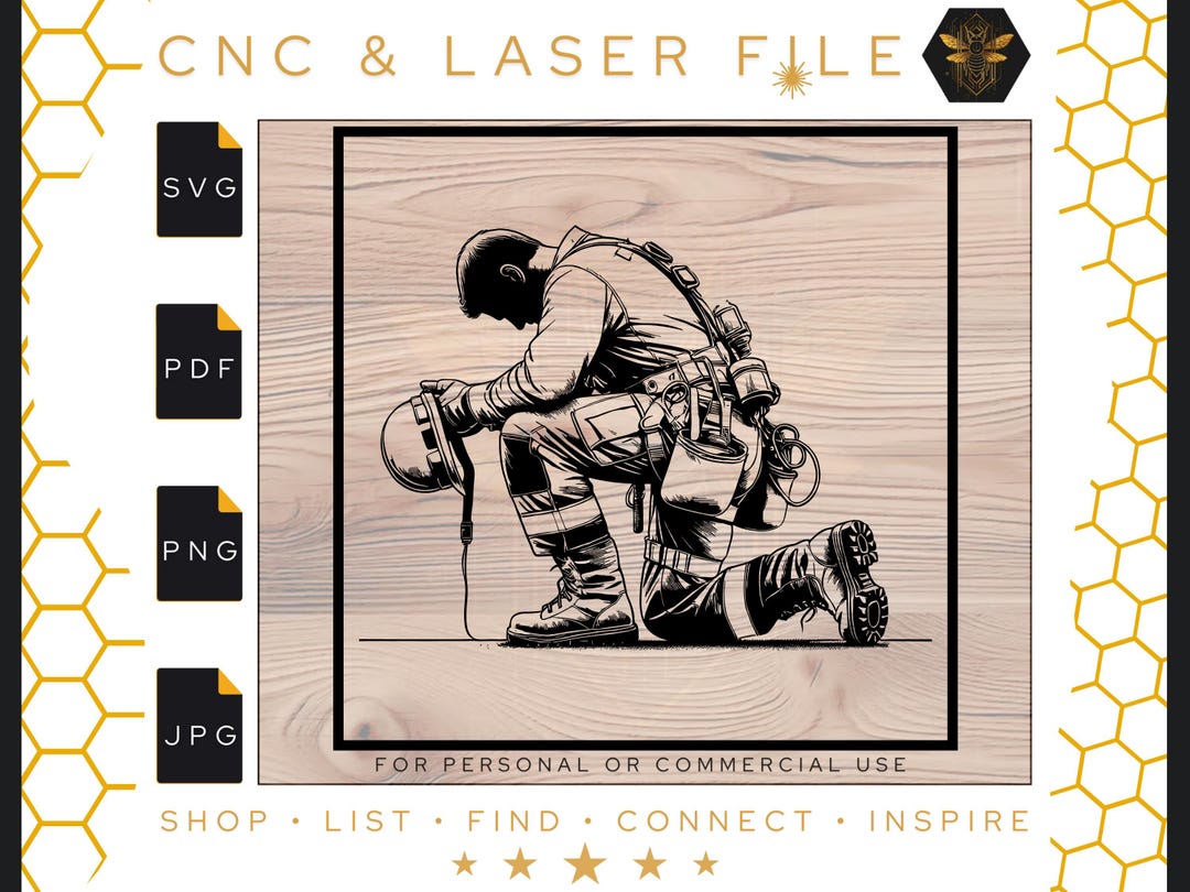 Kneeling Lineman Praying SVG | Lineman Kneeling Svg | Lineman File ...