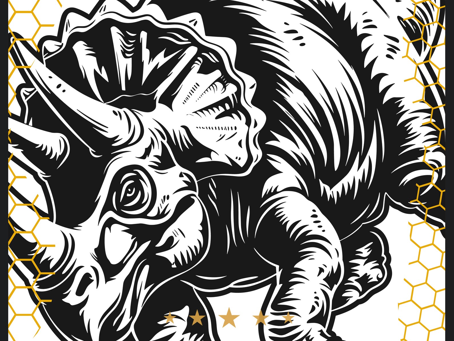 Triceratops Dinosaur SVG File | Dinosaur Vector File | Triceratops ...