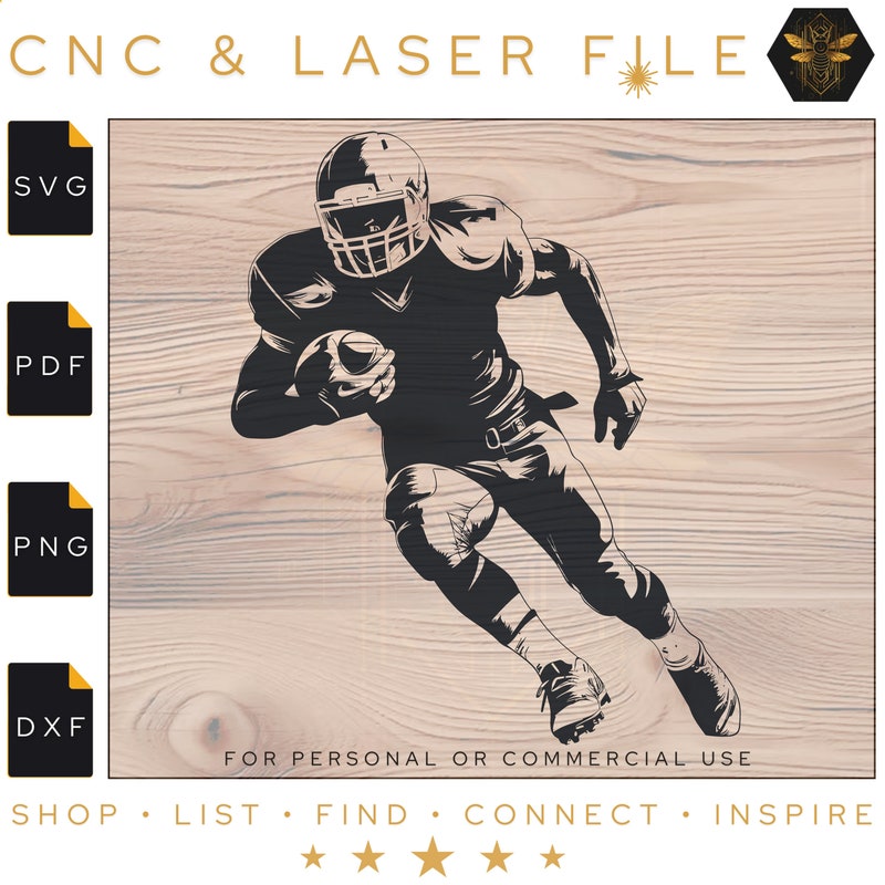 Football Player Pdf - Etsy