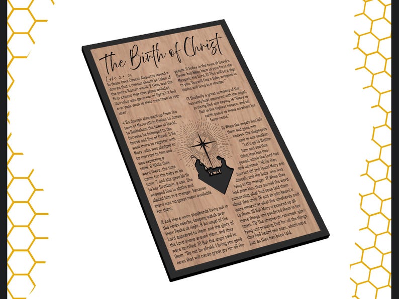 The Birth of Christ Luke 2 Narrative SVG Files | Digital Download ...