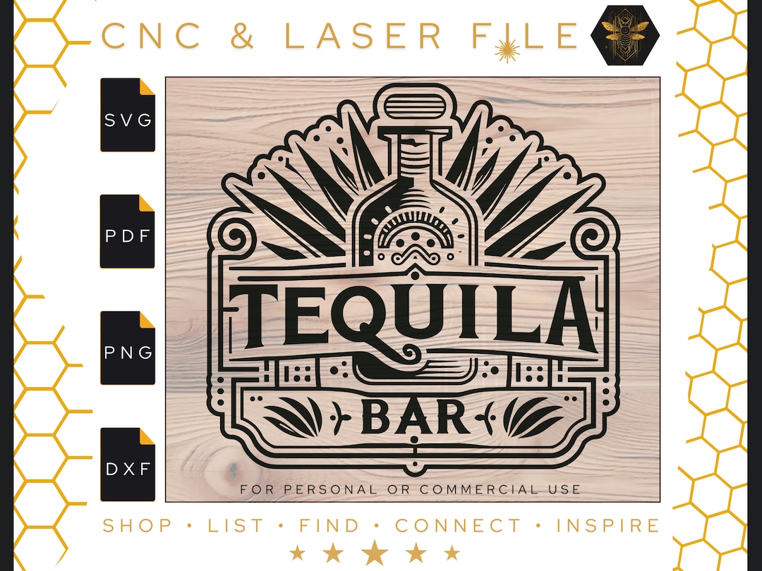 Tequila Bar Sign | Home Bar Decor | Tequila | Tequila Bar File | Bar ...