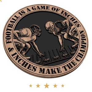 Football is a Game of Inches & Inches Make the Champion Quote Svg ...