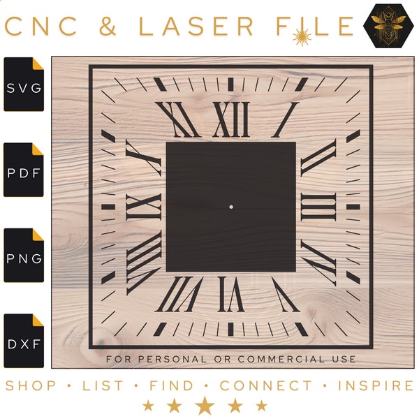 Roman Numerals Dxf - Etsy
