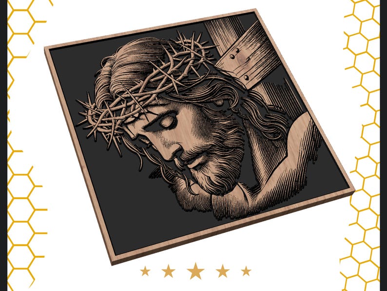 Christ on Cross SVG | Christian Laser Cut File (pdf, Png, Dxf) - Etsy