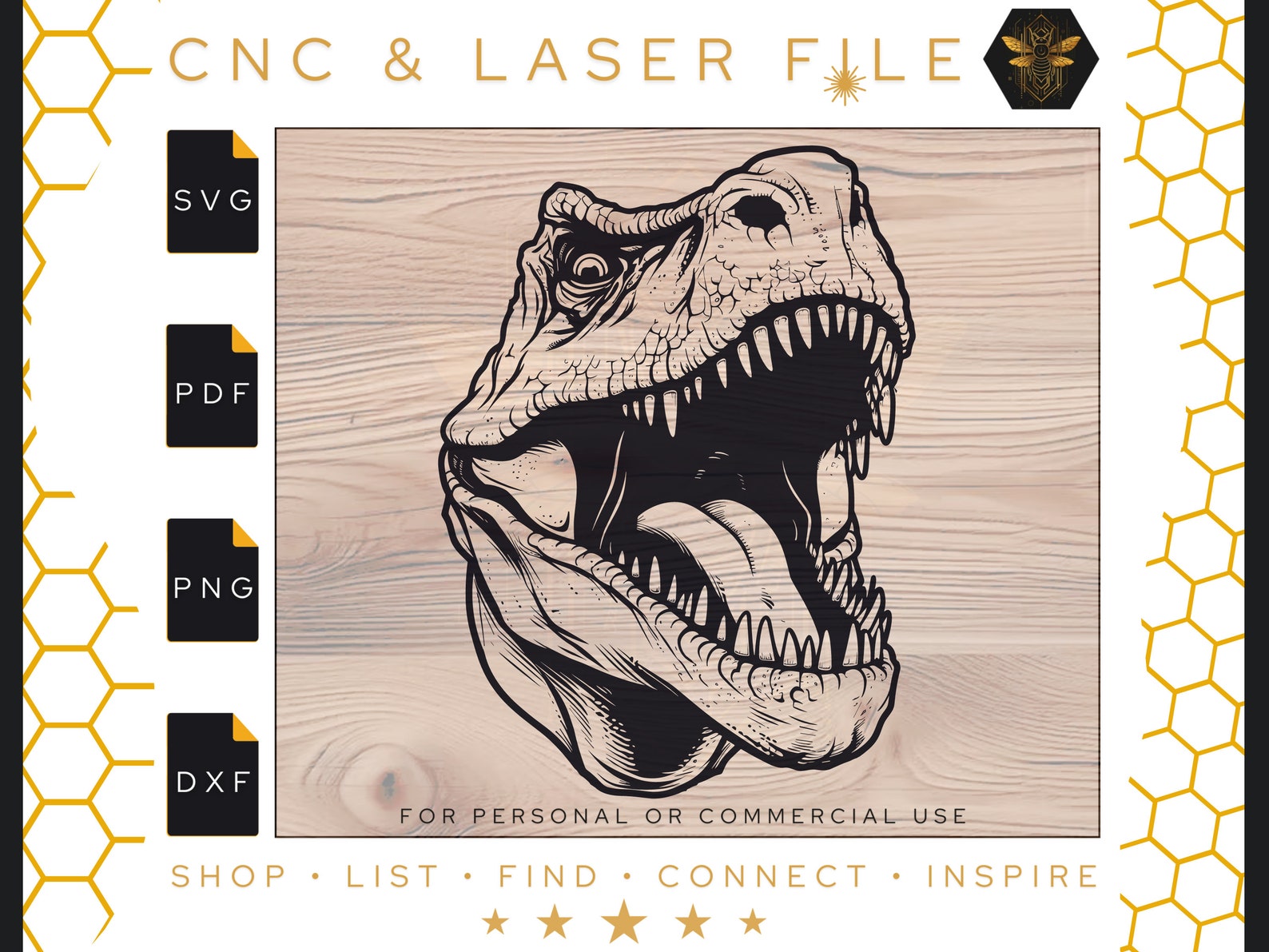 T-rex Head Svg File Tyrannosaurus Rex Vector Art Dinosaur Svg T-rex ...