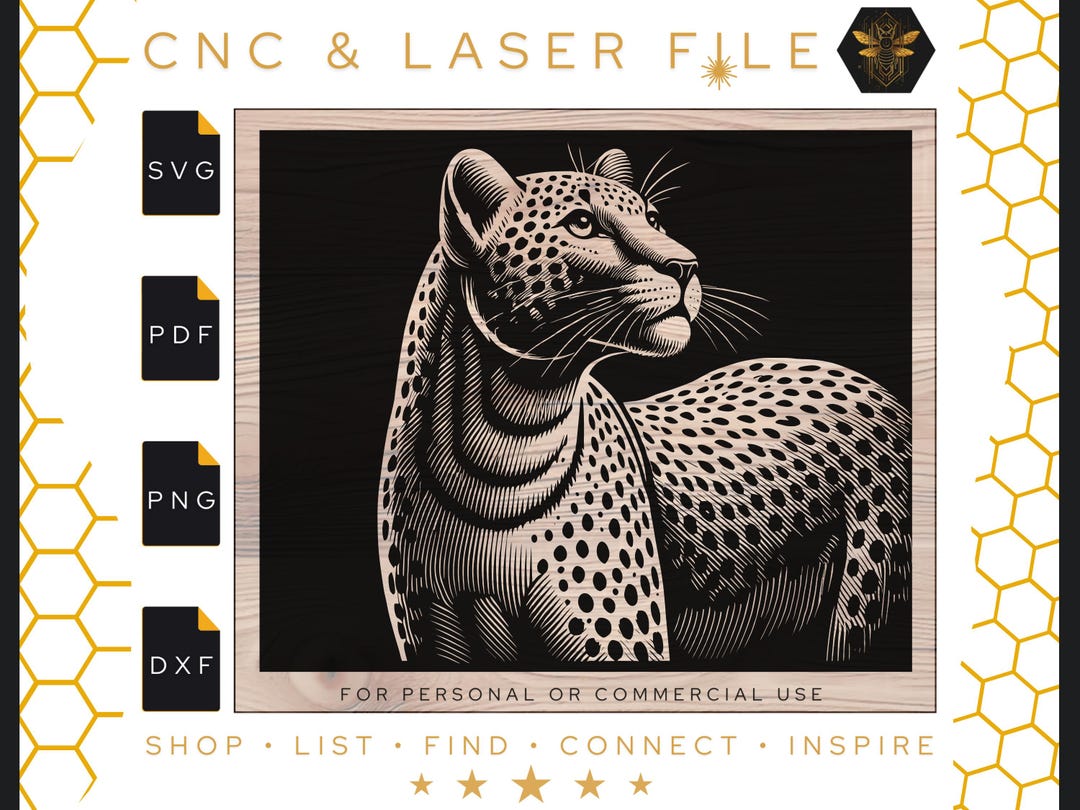 Leopard Digital Art High Detail Svg | Leopard SVG | Leopard Vector ...