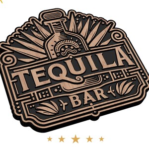 Tequila Bar Sign | Home Bar Decor | Tequila | Tequila Bar File | Bar ...