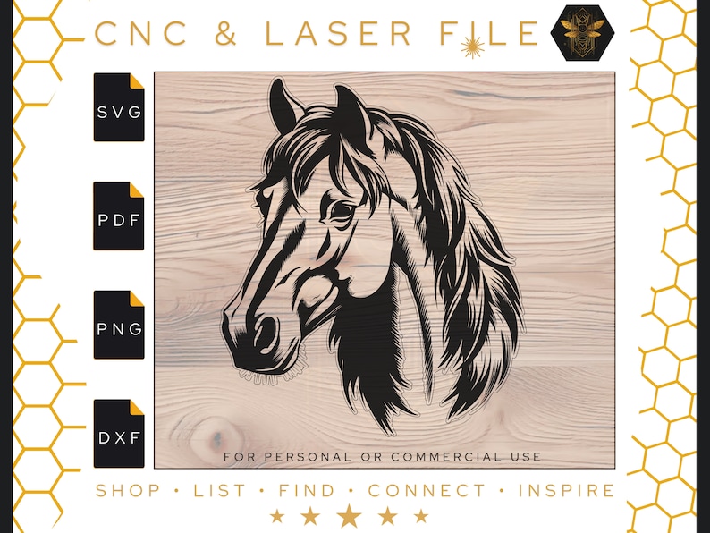 Horse Vector | Country and Western | Horse Head Svg File | Horse Svg ...