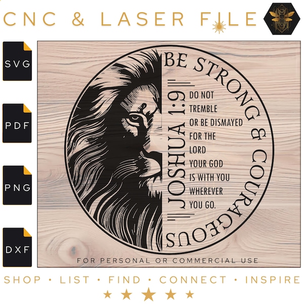 Joshua 1 9 Svg - Etsy