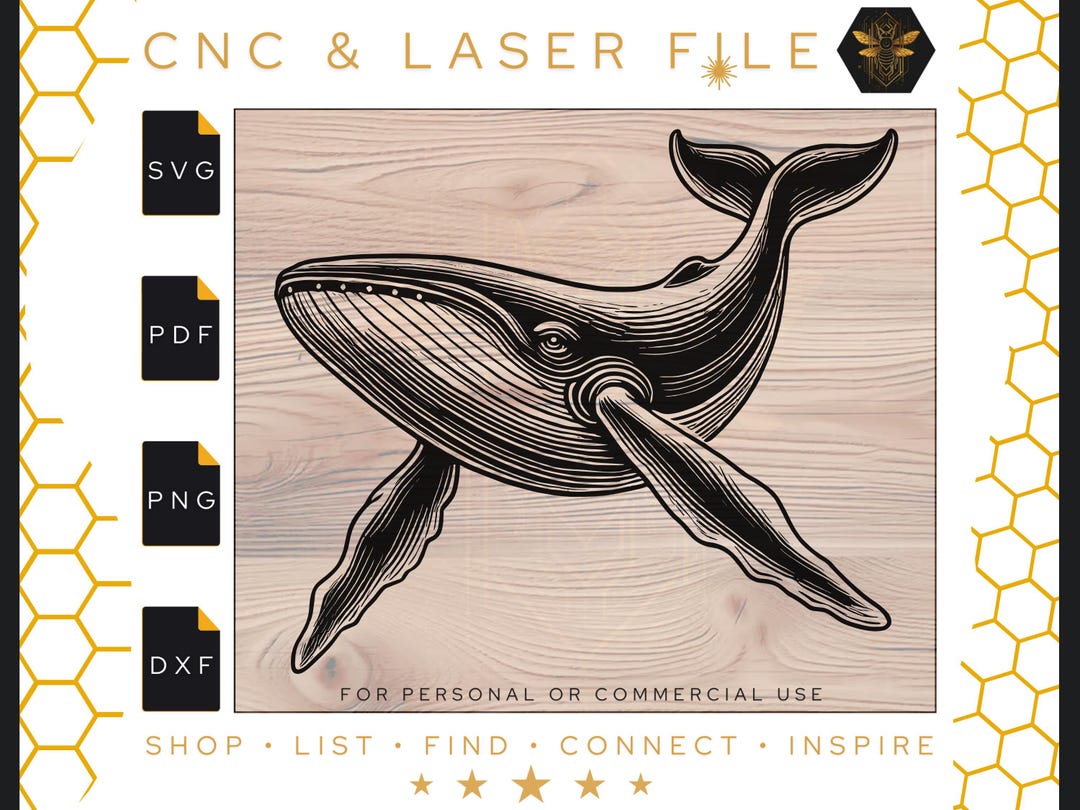 Bowhead Whale Vector File Svg | Whale Svg | Alaskan State Ocean Mammal ...