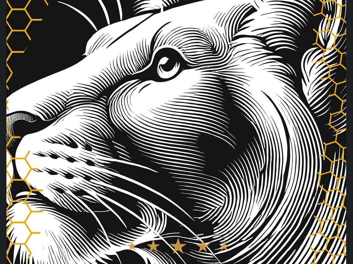 Lioness Digital Art High Detail Svg | Lioness SVG | Female Lion Vector ...