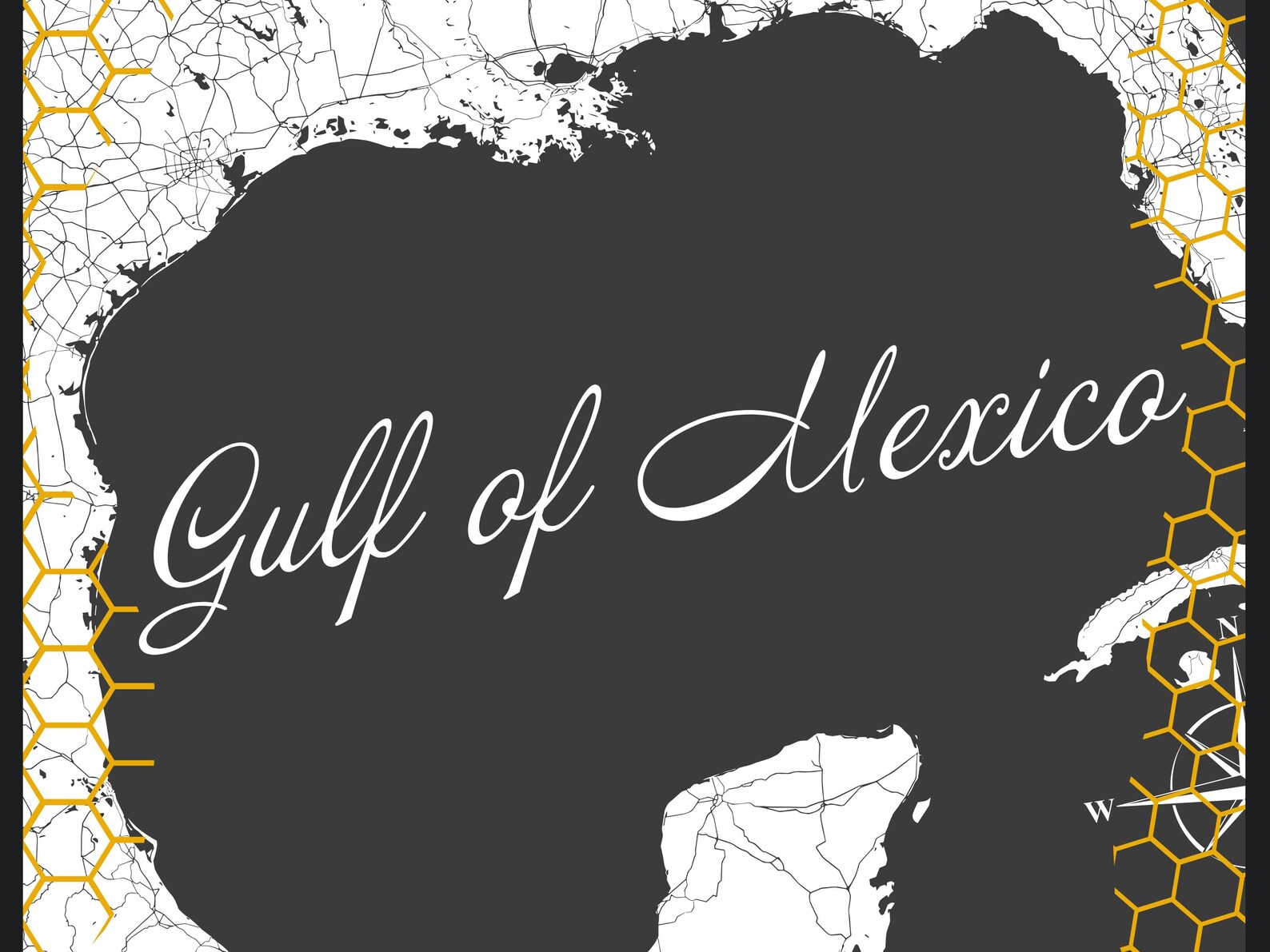 Gulf of Mexico Map: Detailed Laser Cut File (digital Download) - Etsy