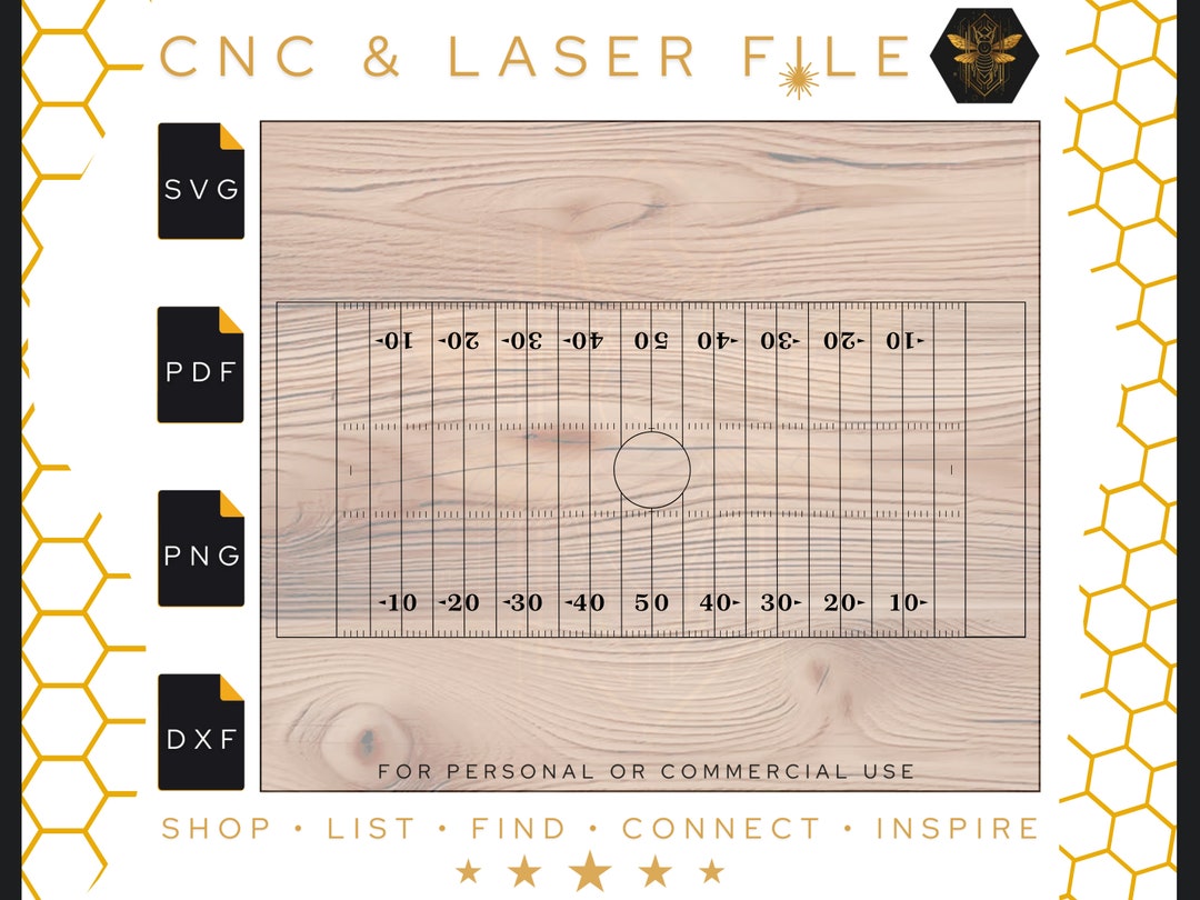 Football Field Blank CNC & Laser File | Football Field Svg | Football ...