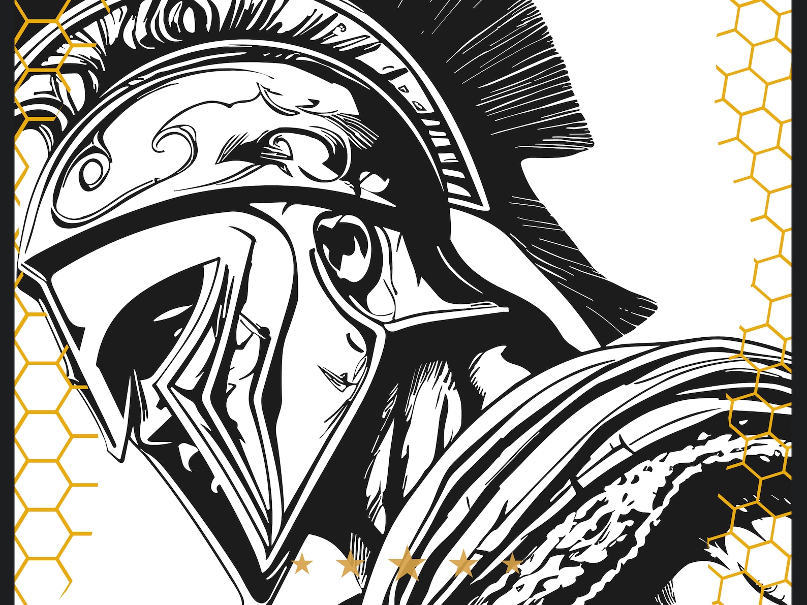 Spartan Warrior Vector Illustration | Laser Engraving File (svg, Pdf ...