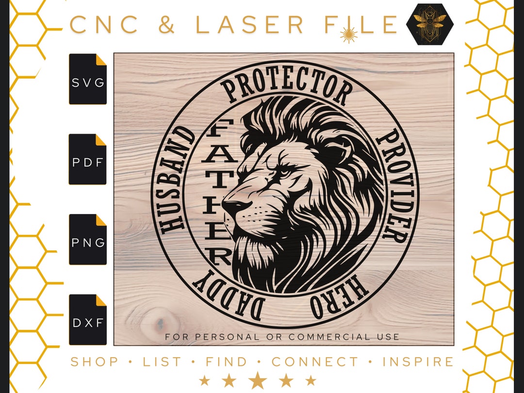 Father - Husband, Protector, Provider, Hero, Daddy | Lion Father's Day ...