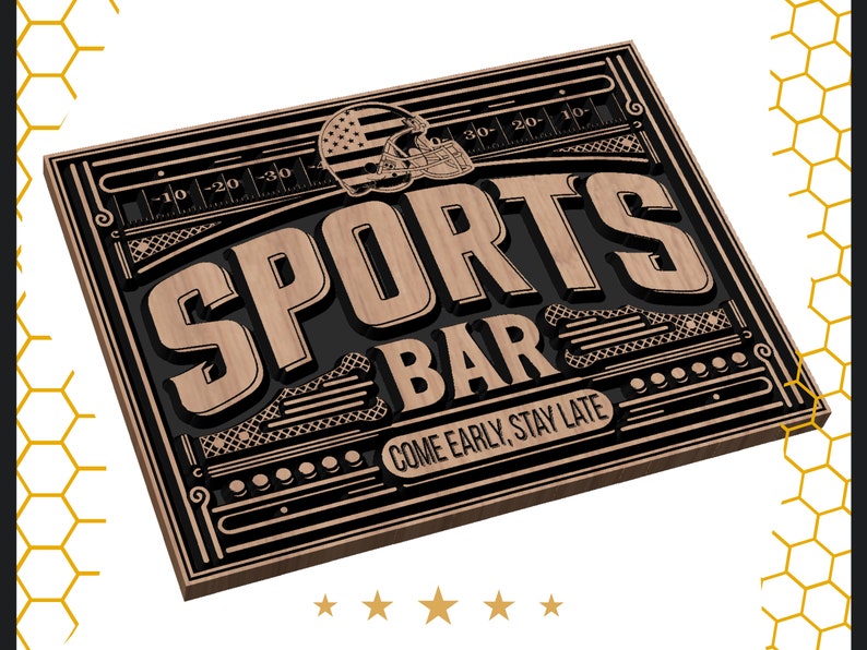 Sports Bar Sign | Home Bar Decor | Sport | Football Bar File | Bar ...