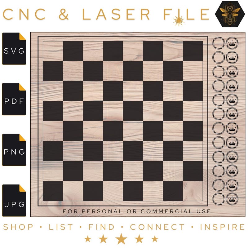 Checker Board - Etsy