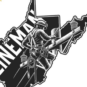 West Virginia Lineman SVG | Lineman Text West Virginia Sign | West ...