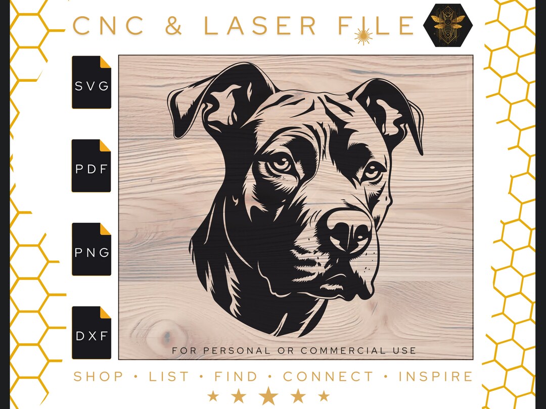 Pitbull Breed Vector File | Pitbull | Pit Svg File | Pitbull Dog Svg ...