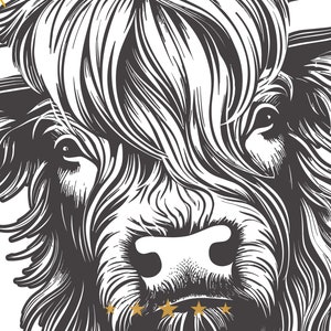 Highland Cow Vector | Highland Cow| Highland Cow Svg File | Cow Svg ...