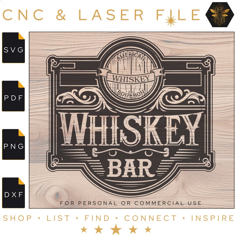 Whiskey Bar Sign - Etsy