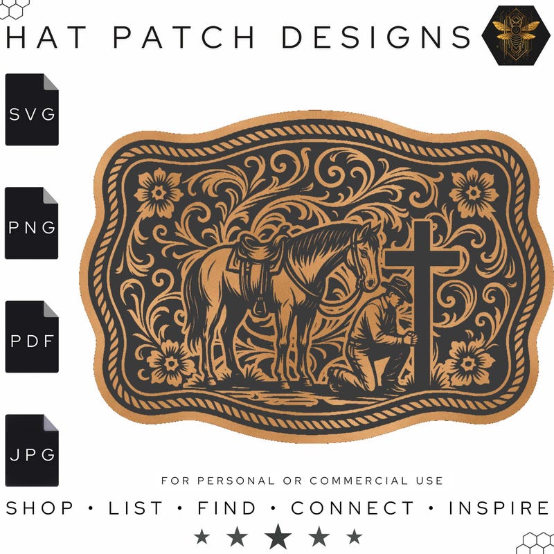Horse Belt Buckle Svg - Etsy