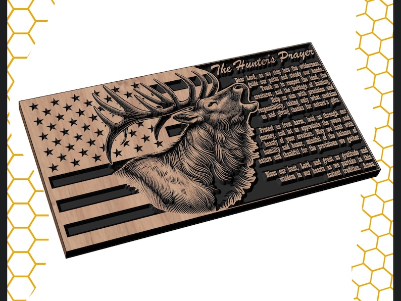 Elk Hunter American Flag SVG | Hunter's Prayer (digital Download) - Etsy