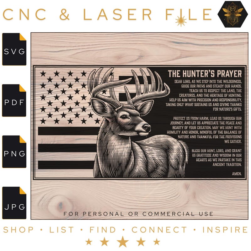 American Flag on Antlers - Etsy