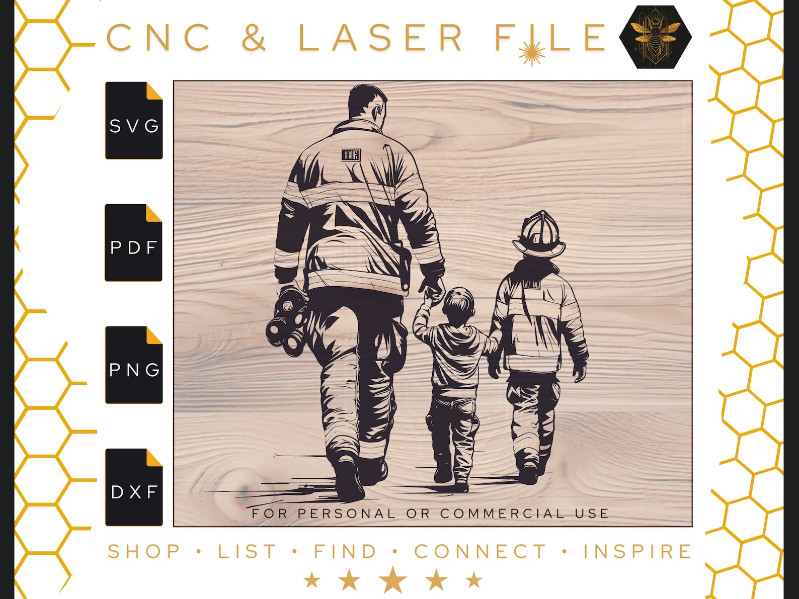 Fireman and Kids Vector File | Firefighter File | Fireman | First ...
