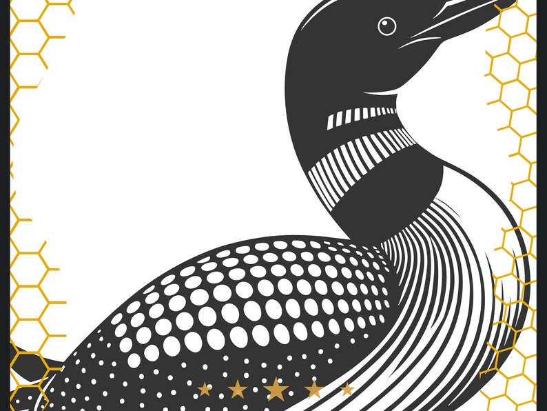 Common Loon Vector File No.3 Svg Loon Svg Loon Hunting Svg File Divers ...