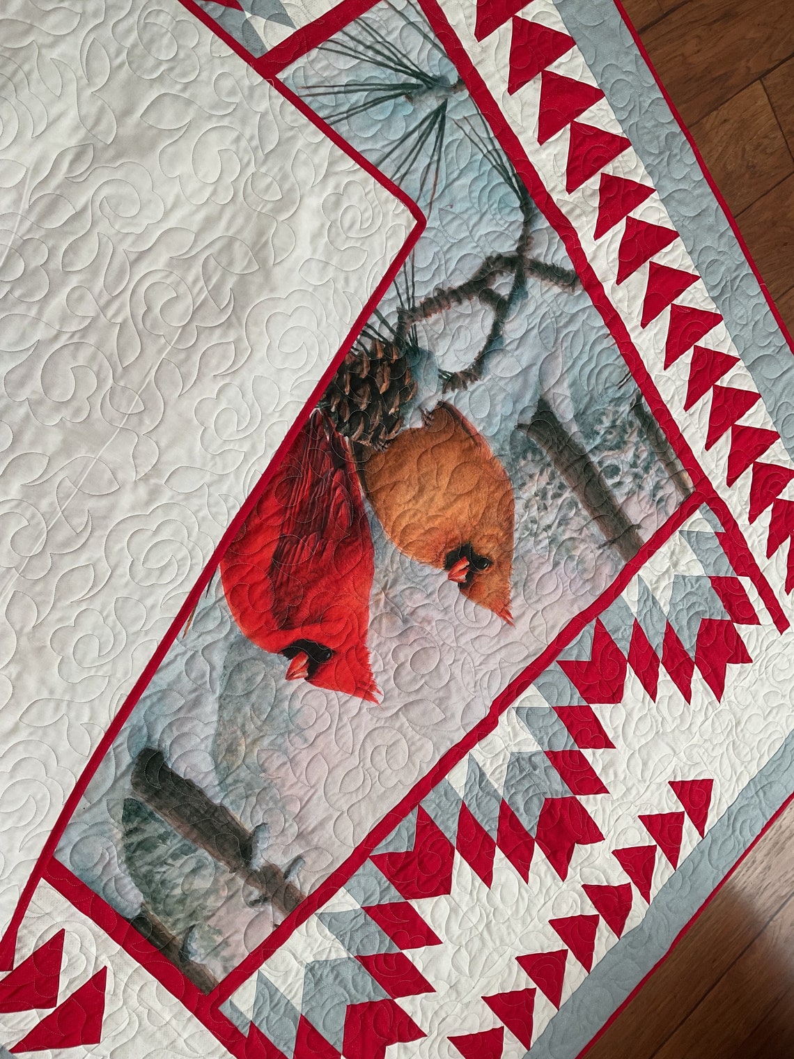 Cardinal Throw - Etsy