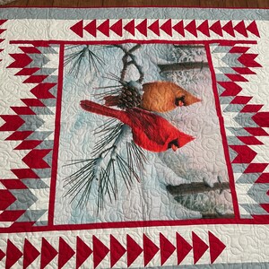 Cardinal Throw - Etsy