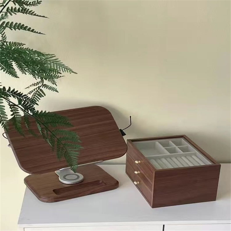 Rustic Oak Reading Rack - Etsy