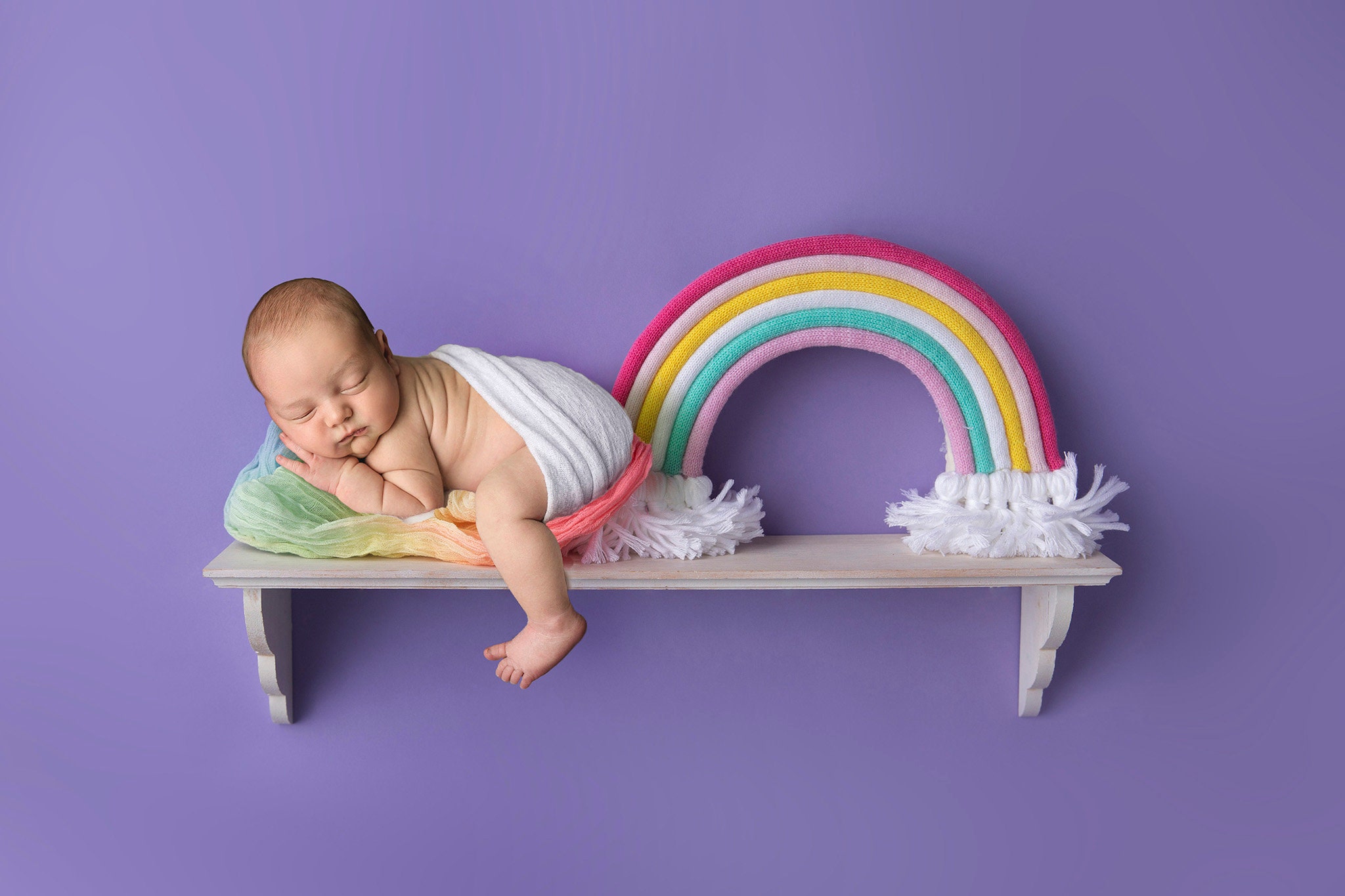 Rainbow Digital Backdrop, Digital Backdrop, Rainbow, Rainbow Baby Girl ...