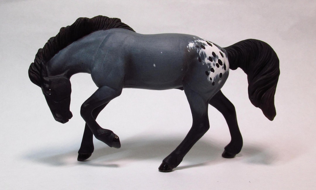OOAK Breyer Stablemate Repaint Custom Horse Blue Roan Appaloosa ...