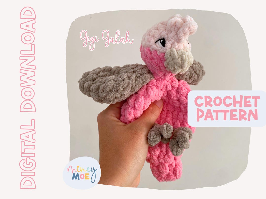 Galah Lovey Crochet Pattern: Australian Bird, Beginner Friendly (PDF ...