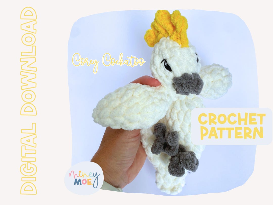 Cockatoo Lovey Crochet Pattern PDF | Australian Bird Lovey | Modern ...