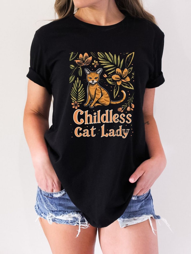 Childless Cat Lady Shirt, Kamala Shirt, 2024 Election, Anti Trump Shirt ...