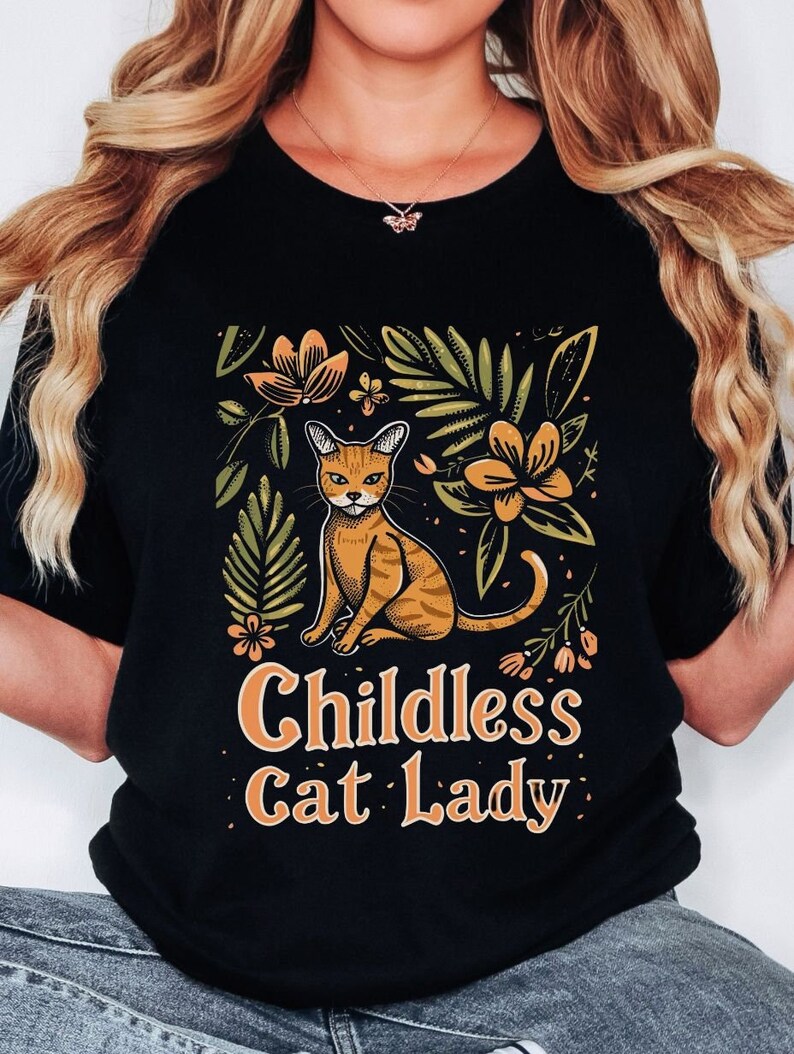 Childless Cat Lady Shirt, Kamala Shirt, 2024 Election, Anti Trump Shirt ...