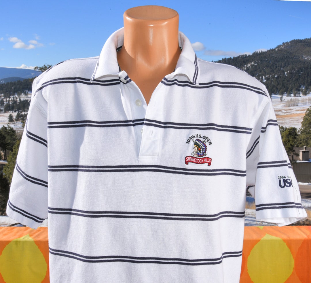 Vintage 00s Polo Golf Shirt 2004 US OPEN Shinnecock Large Ashworth Usga ...