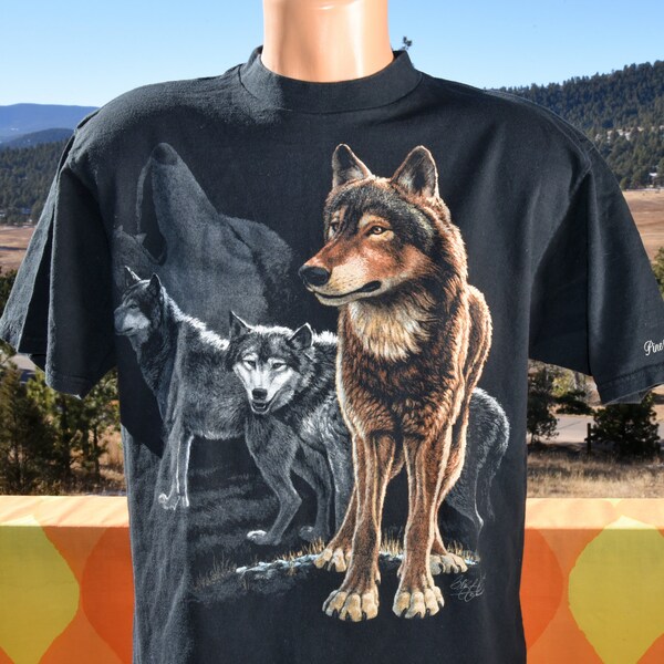 Vintage Wolf Shirt - Etsy