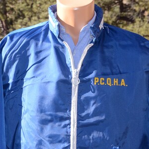 60s Vintage Windbreaker PCQHA Jacket Quarter Horse Nylon Stripe Hood ...