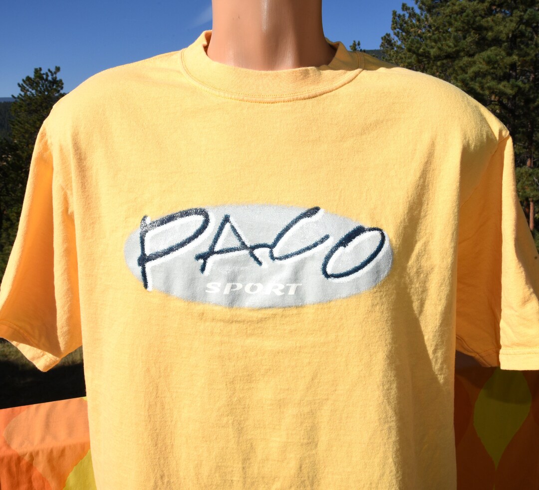 Camiseta vintage de los años 90 PACO SPORT streetwear usa camiseta hip ...