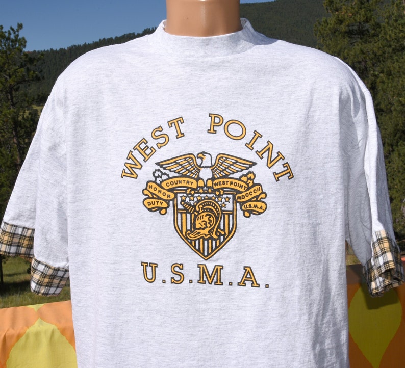 Vintage 90s t-shirt WEST POINT usma army military ringer tee | Etsy